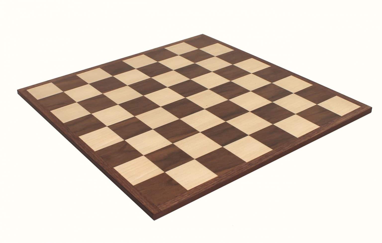 Schachbrett aus hellem Rosenholz – King-Chess.de